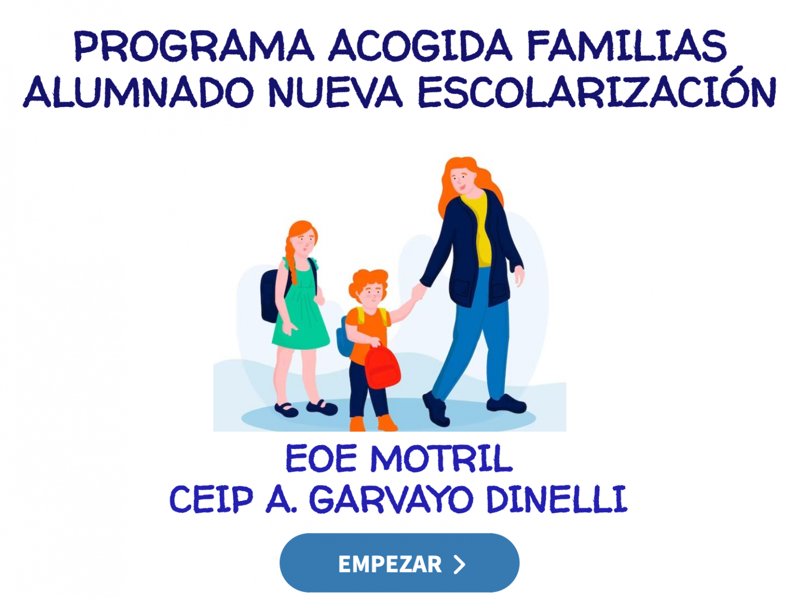 ENLACE PRESENTACIÓN DE LA CHARLA DE ACOGIDA – CEIP GARVAYO DINELLI